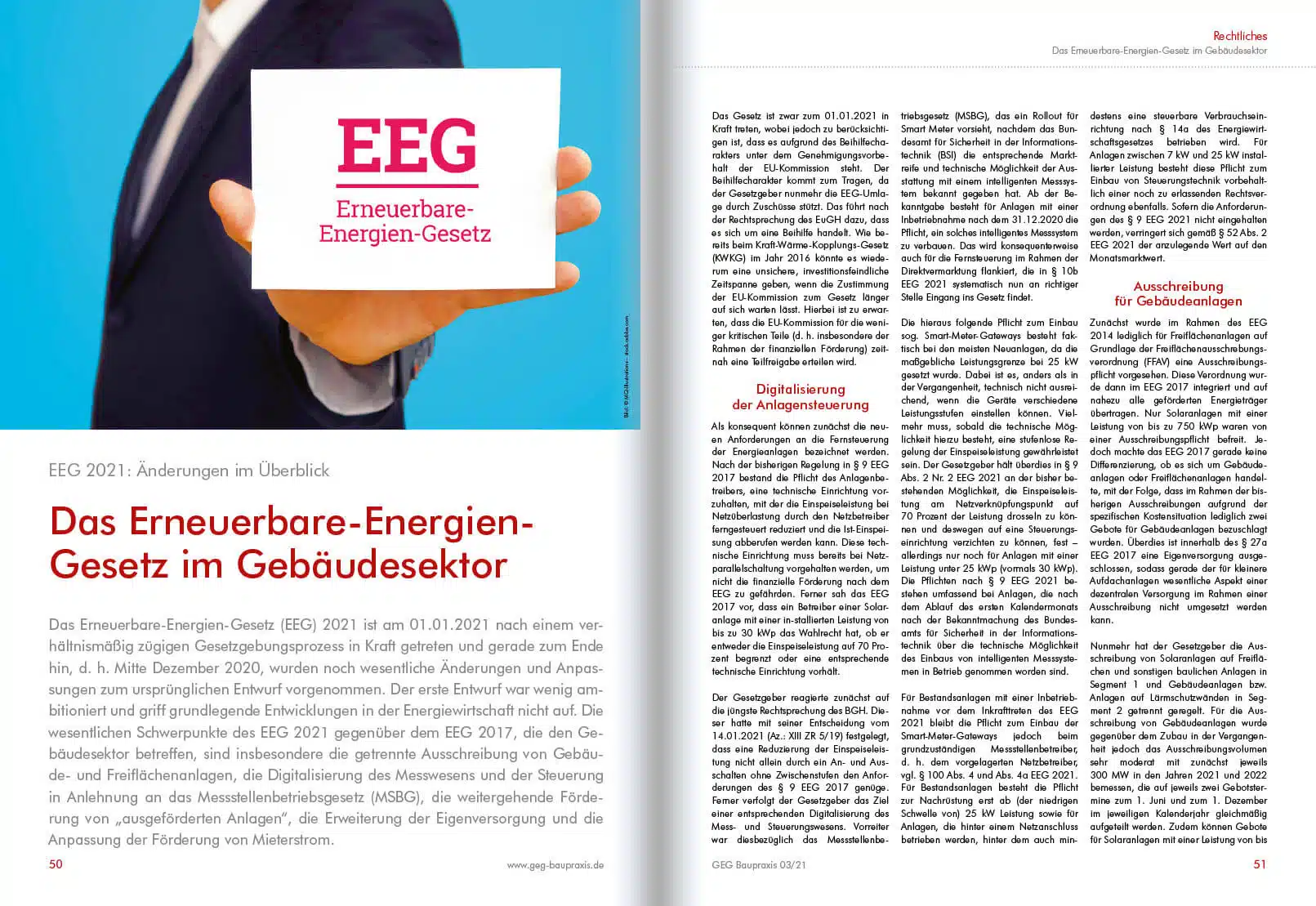 Das Erneuerbare-Energien-Gesetz im Gebäudesektor - GEG Baupraxis